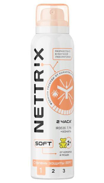 NETTRIX Soft Аэрозоль от комаров 100мл ТЭ - купить с доставкой по ...