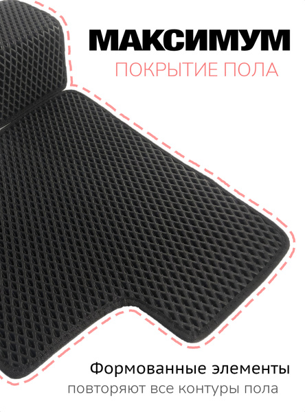 Коврики в салон автомобиля Eva Kovrik Monino EKM96901S, цвет серый, черный - купить по выгодной ...