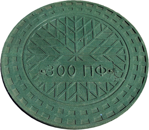 Люк/крышка Д 300мм (зелёный) для дренажного колодца купить на OZON по ...