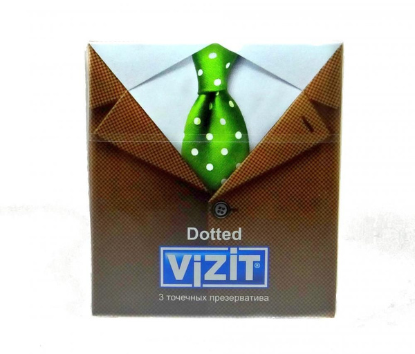 Презерватив VIZIT №3 Dotted Точечные - купить с доставкой по выгодным ...