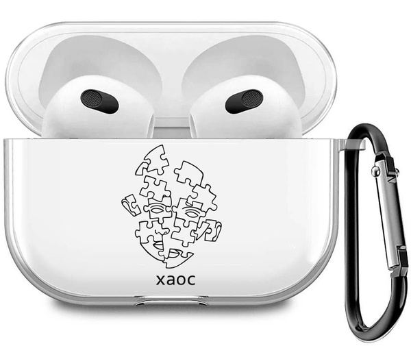 Прозрачный чехол для наушников AirPods 3 / на АирПодс 3 силиконовый с ...