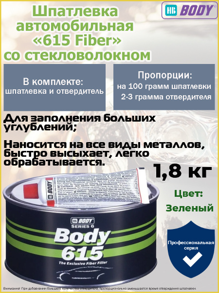Автошпатлевка HB Body по низкой цене с доставкой в интернет-магазине OZON (628896610)