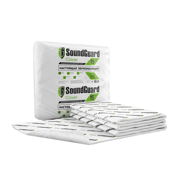 Мат звукоизоляционный SoundGuard Cover 15 мм 1,5х5 м купить на OZON по ...