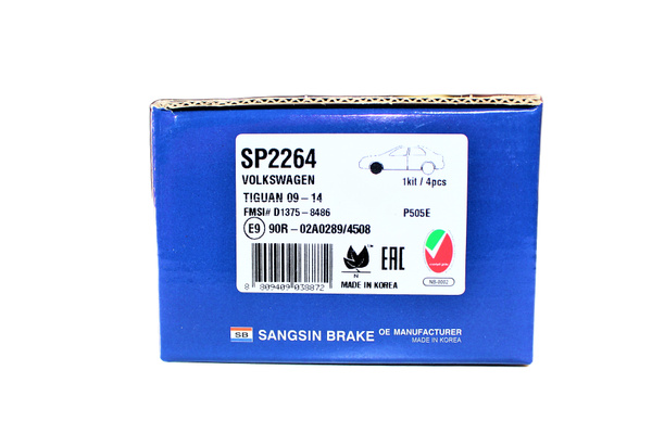 Колодки тормозные Sangsin Brake Sangsin brake_SP2264 Передние - купить ...