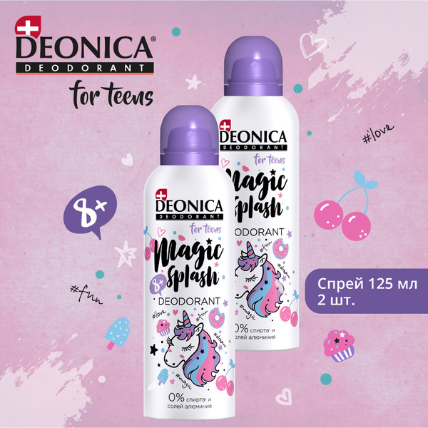 Детский дезодорант для девочек Деоника for teens Magic splash, спрей ...