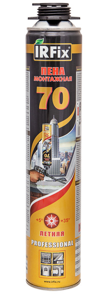 Профессиональная монтажная пена IRFix ирфикс летняя 70 л Летняя купить по выгодной цене в ...