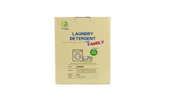 ECOGRAM Высококонцентрированный стиральный порошок Family 1кг - купить ...