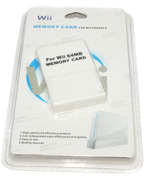 Карта памяти Карта памяти (Memory Card) для Nintendo Wii, 64 Mb 64 МБ ...