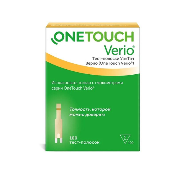 Тест-полоски "УанТач Верио" (OneTouch Verio) №100 купить на OZON по ...