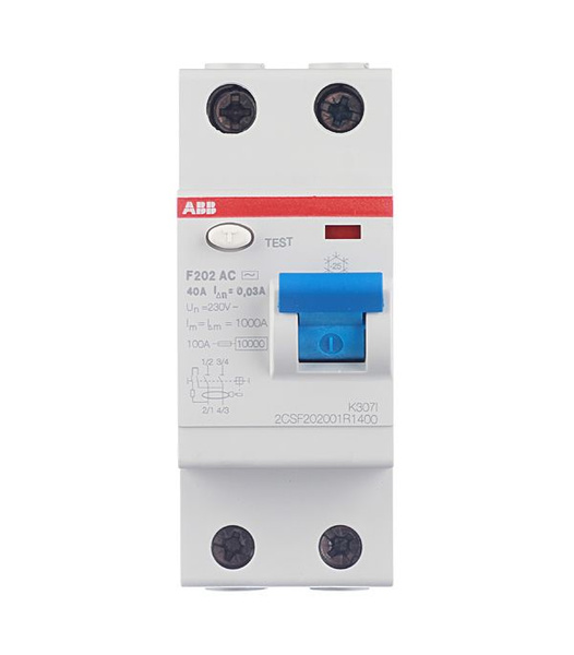 УЗО ABB F202 AC-16/0,01 2-х полюсное тип AC 16A 10mA 2 модуля купить на ...