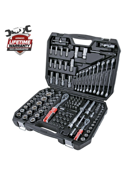 Набор инструментов для автомобиля 130 предметов 1/4"DR, 1/2"DR ARNEZI R0900130 - купить с ...