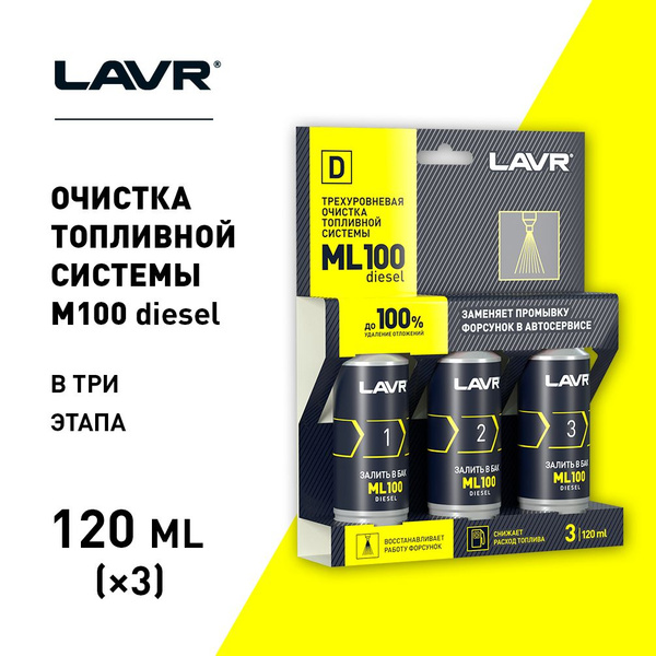 LAVR Присадка в топливо, 120 мл - купить с доставкой по выгодным ценам ...