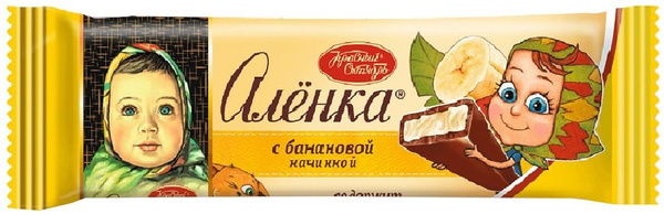 Шоколад Аленка Молочный с банановой начинкой 45г х2шт купить с