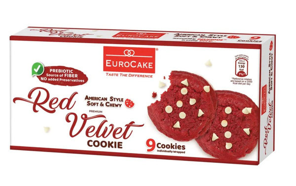 EuroCake "Red Velvet Cookie" Мягкое печенье (красный вельвет) с ...