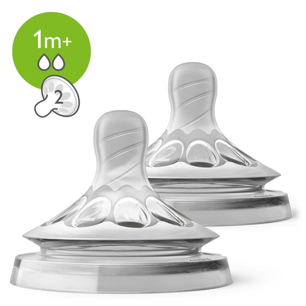Соска силиконовая Philips Avent Natural SCF042/27 с медленным потоком ...
