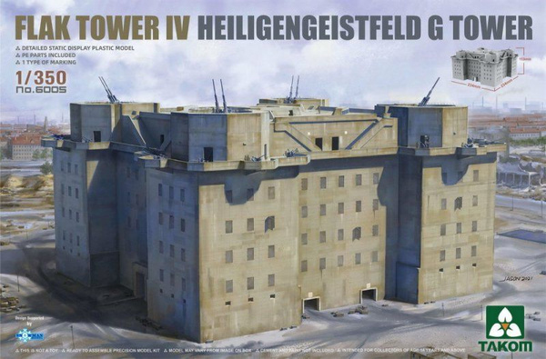 Сборная модель Flak Tower Iv Heiligengeistfeld G Tower - купить с ...