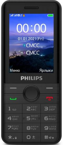 Мобильный телефон Philips Xenium E172, черный - купить по выгодной цене в интернет-магазине OZON ...