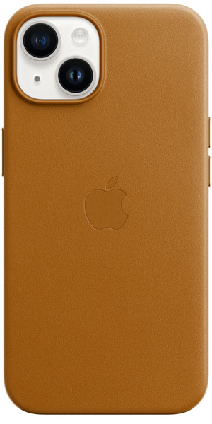 Кожаный чехол MagSafe для iPhone 14 / Leather Case with MagSafe на ...