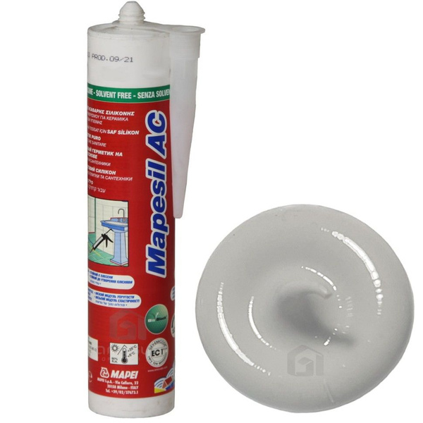 Силиконовый Герметик Mapei, Для стен, светло-серый - купить по низким ...