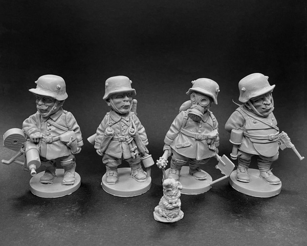 Военно-историческая миниатюра Chronos Miniatures CHM-50.02. Шаржевая ...