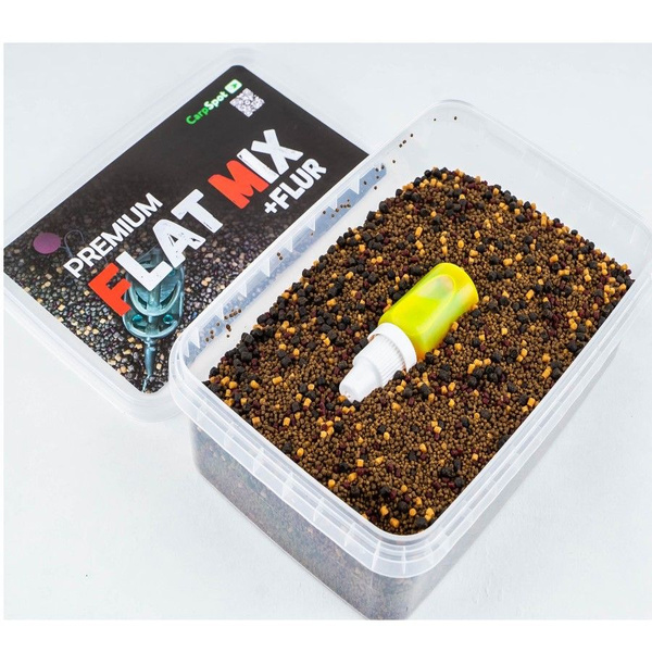 Пеллетс рыболовный Флэт фидер Микс 500 гр для рыбалки с Флюро жидкостью ...