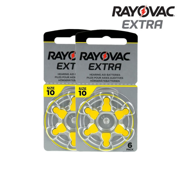 Батарейки для слуховых аппаратов Rayovac Extra ZA10/PR70 (12_батареек ...