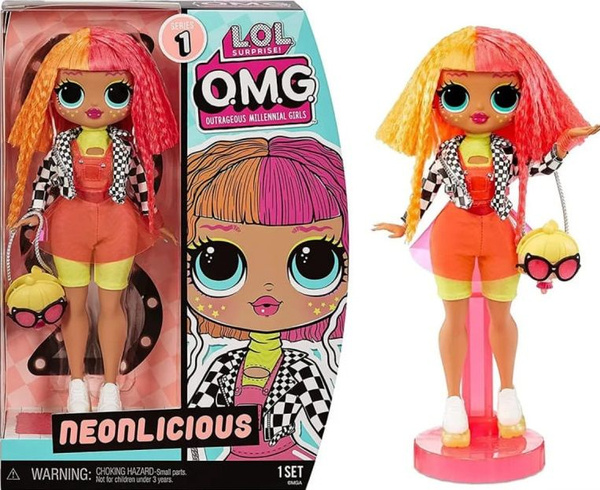 L.O.L. Surprise! Кукла OMG Neonlicious Fashion Doll, Series 1 ...