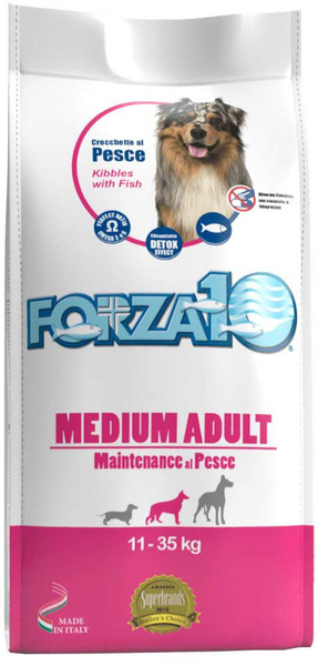 Корм Forza10 Maintenance Medium Adult для собак средних пород, с рыбой, 2 кг - купить с ...
