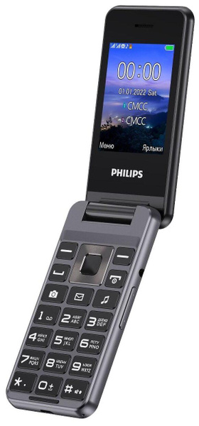 Характеристики Мобильный телефон Philips E2601 Xenium темно-серый ...