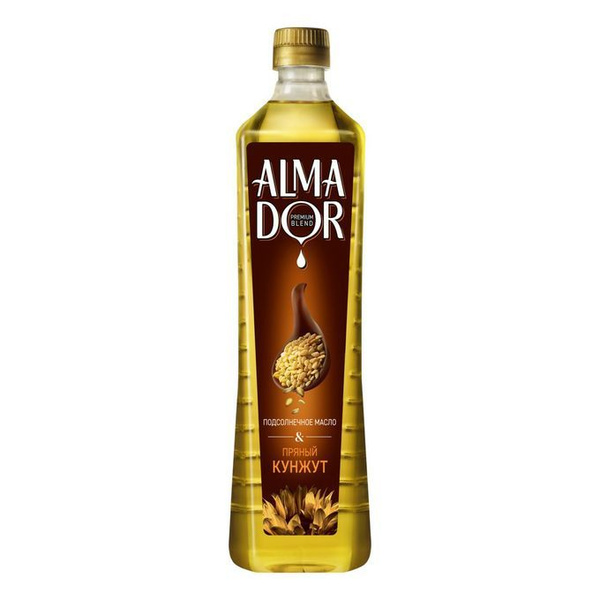 ALMADOR Масло подсолнечное со вкусом КУНЖУТА 0,75л - купить с доставкой ...