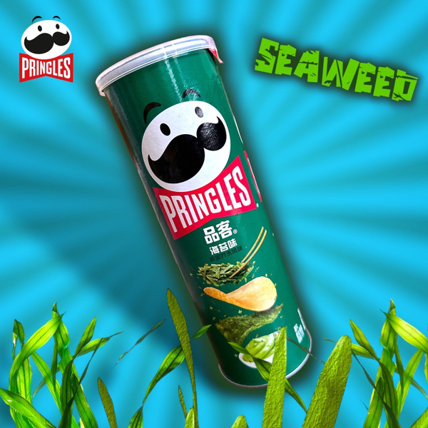 Эксклюзивные Японские Чипсы Pringles Seaweed Flavour / Принглс Васаби Нори 1 шт. по 110 гр ...