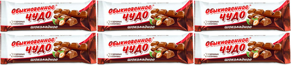 Конфеты Славянка Обыкновенное чудо вафельные глазированные, комплект: 6 ...