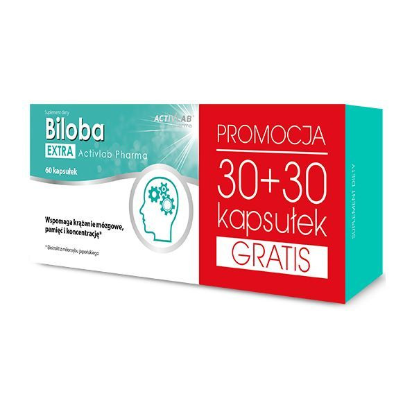 Комплекс витаминов с Гинкго Билоба Activlab Biloba Extra, 60 капсул ...