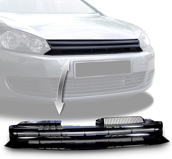 Решетка радиатора VW Golf 6 тюнинг черная без значка - LOWSTUFF арт ...