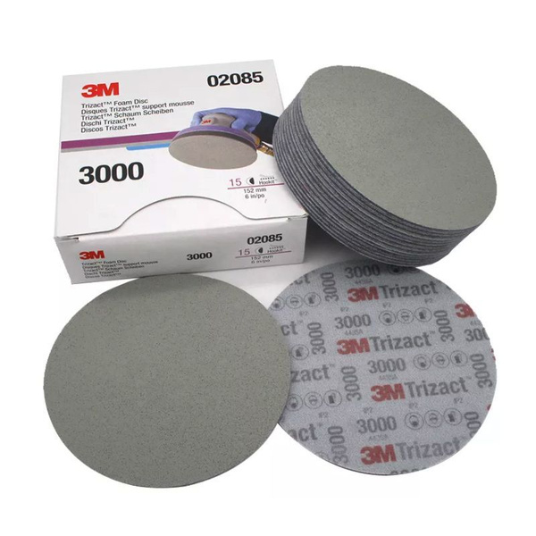 3M 6 дюйма 3000 обрамляющая обтирающая наждачная бумага 150mm ...
