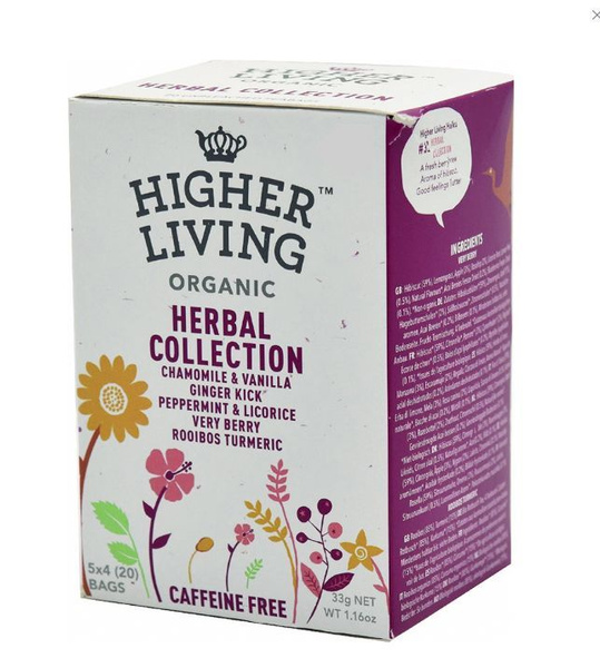 Чай травяной пакетированный Higher Living Herbal Collection коллекция ...
