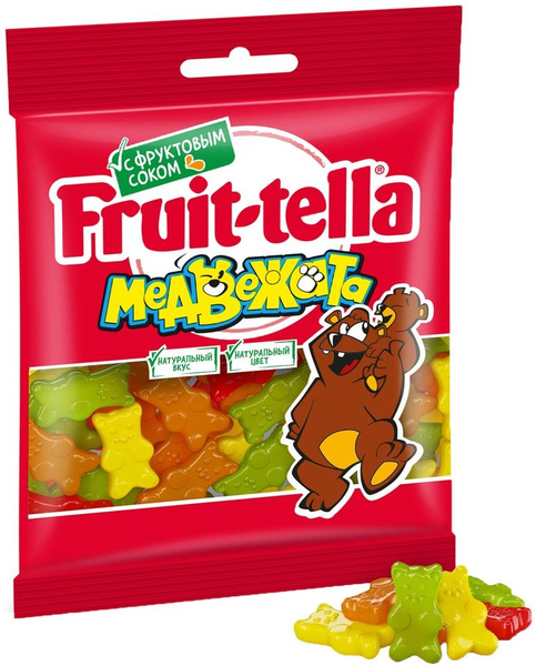 Мармелад Fruittella жевательный Медвежата 70г - купить с доставкой по выгодным ценам в интернет ...