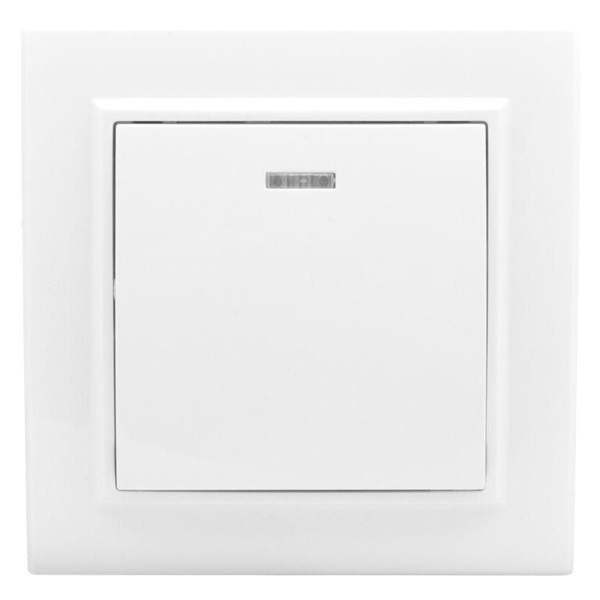 Выключатель 1-кл. СП Минск 10А IP20 с индикатором бел. Basic EKF ERV10-121-10 купить на OZON по ...