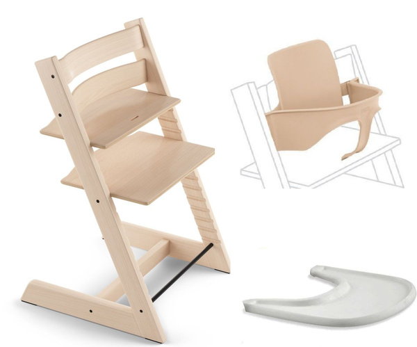 Стульчик для кормления 3 в 1 Stokke Tripp Trapp Natural с сидением Baby ...
