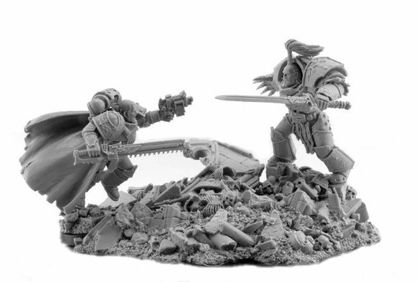 Warhammer 40000 Chaos Space Marines Abaddon and Loken (Набор 2 миниатюр ...