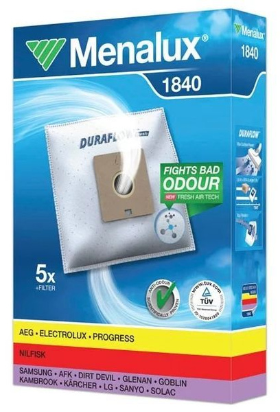 Мешки Menalux 1840 5шт пылесборники для пылесосов Samsung, Redmond ...