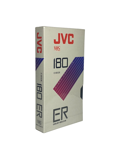 VHS кассета JVC E-180 ER для видеомагнитофона, запись аудио и видео в высочайшем качестве, 180 ...