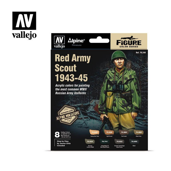 Набор красок Vallejo - Model Color Set: Red Army Scout 1943-45 - купить ...