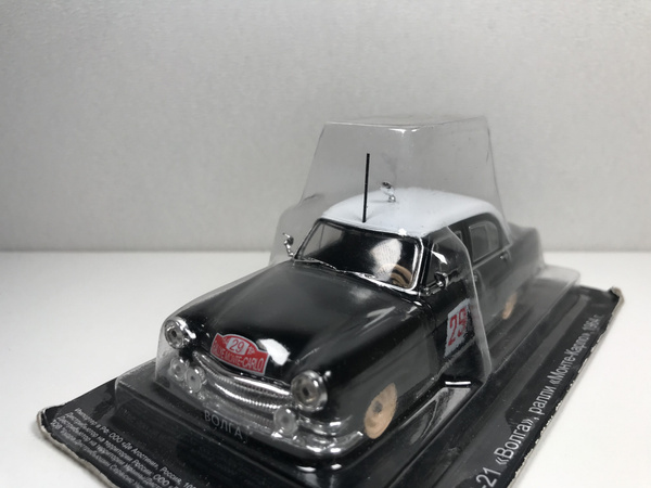 Масштабная модель автомобиля Горький-21 (Волга) ралли (Монте-Карло) 1964 / Автолегенды /масштаб ...