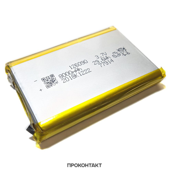 Аккумулятор литий-полимерный 11*60*90 116090 (3.7В, 8000mah) - купить с ...