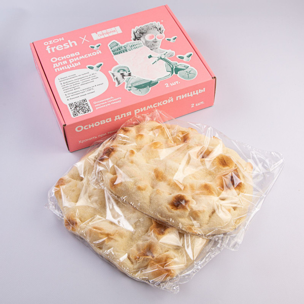 Основа для Римской пиццы Ozon fresh х Novikov Group, замороженная, 320 г x 2 шт - купить с ...