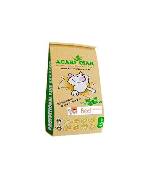 Acari Ciar Акари Киар Vet A'CAT STERILIZED Beef мини гранула 1,5 кг ...