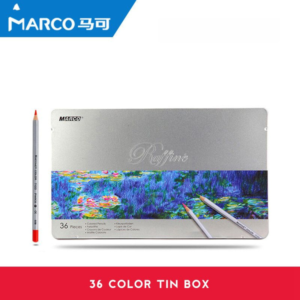 карандаши цветные marco raffine 24/36/48/72 цвета нетоксичн - купить с ...