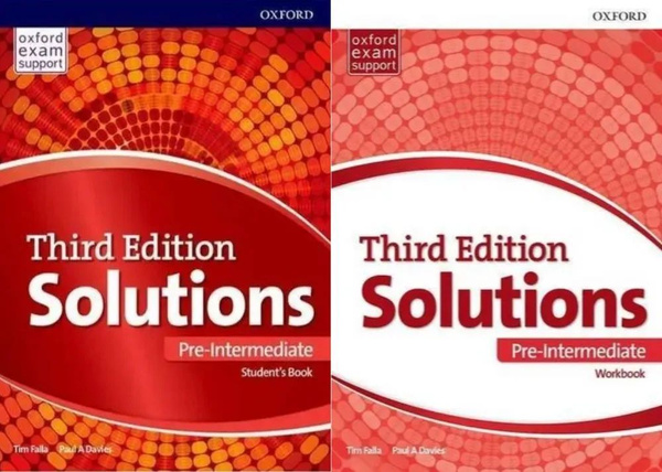 Solutions Pre-Intermediate (3-ed) Student's Book + Workbook - купить с ...