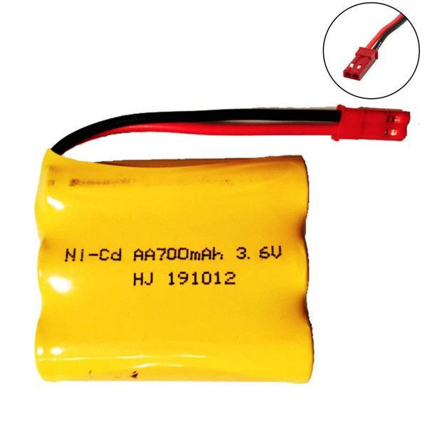 Аккумулятор Ni-Cd 3.6V 700mAh форма FLATPACK разъем JST - NICD 36F 700 ...